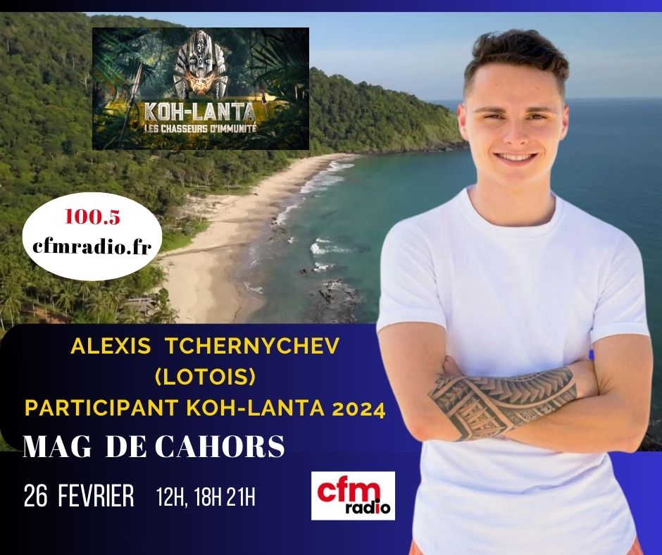 Le lotois Alexis Tchernychev à Koh-Lanta 2024