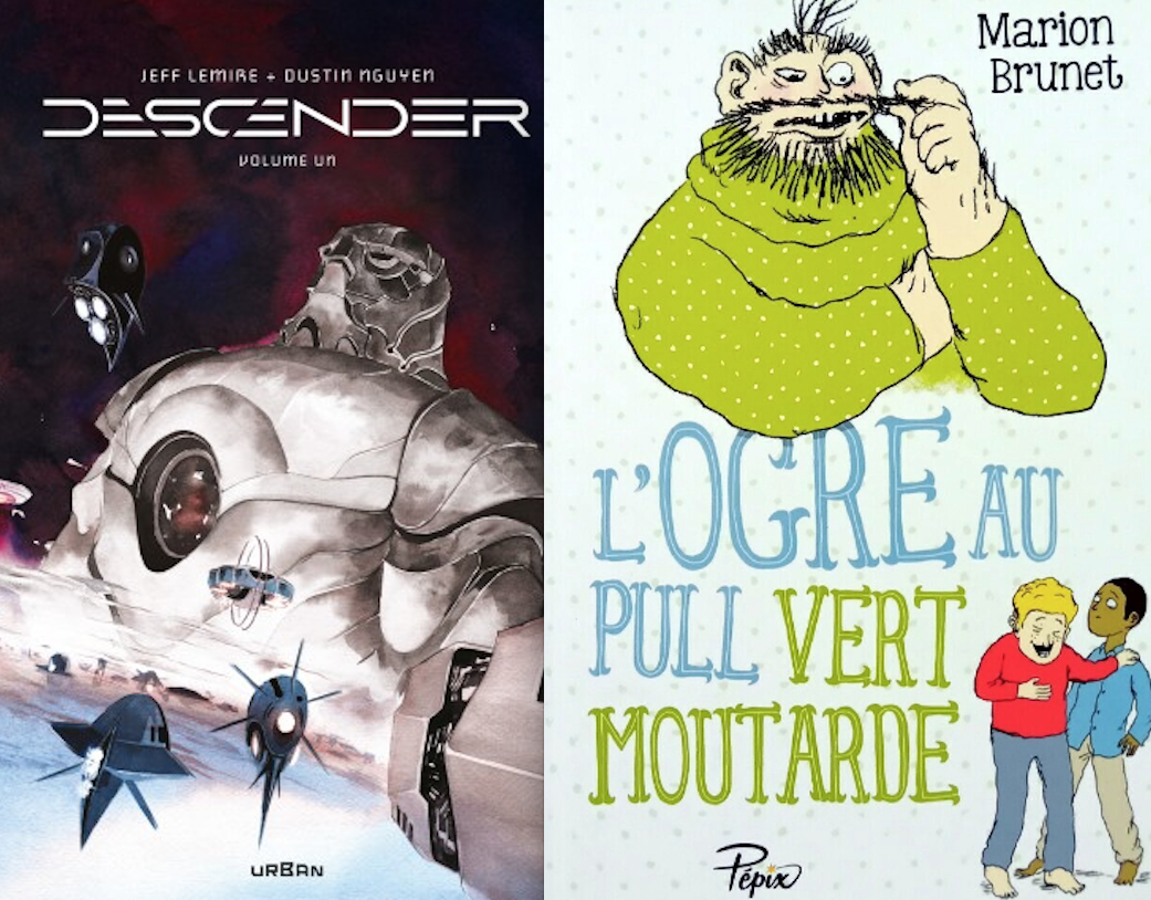 "L’ogre au pull vert moutarde" et "Descender"